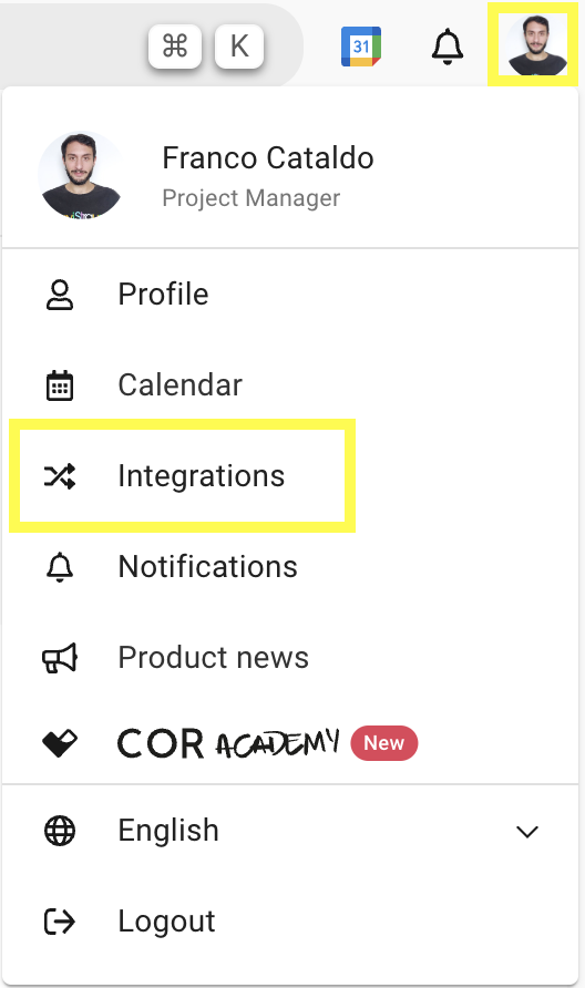 Google Calendar Integration – COR Help Center