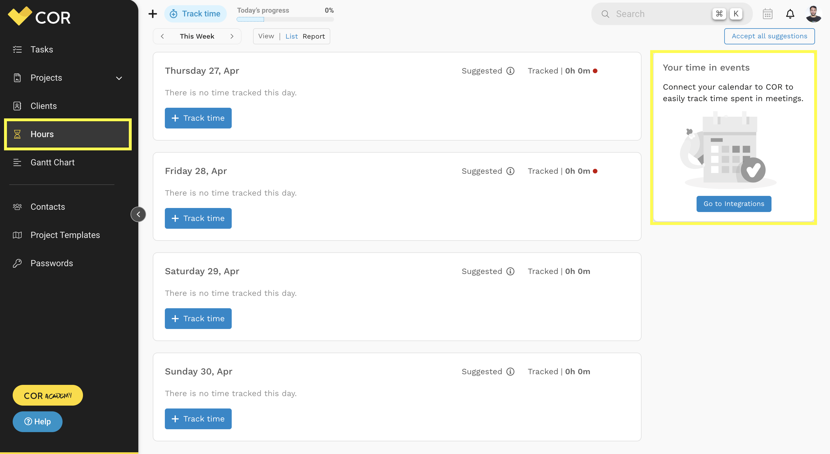 Google Calendar Integration – COR Help Center
