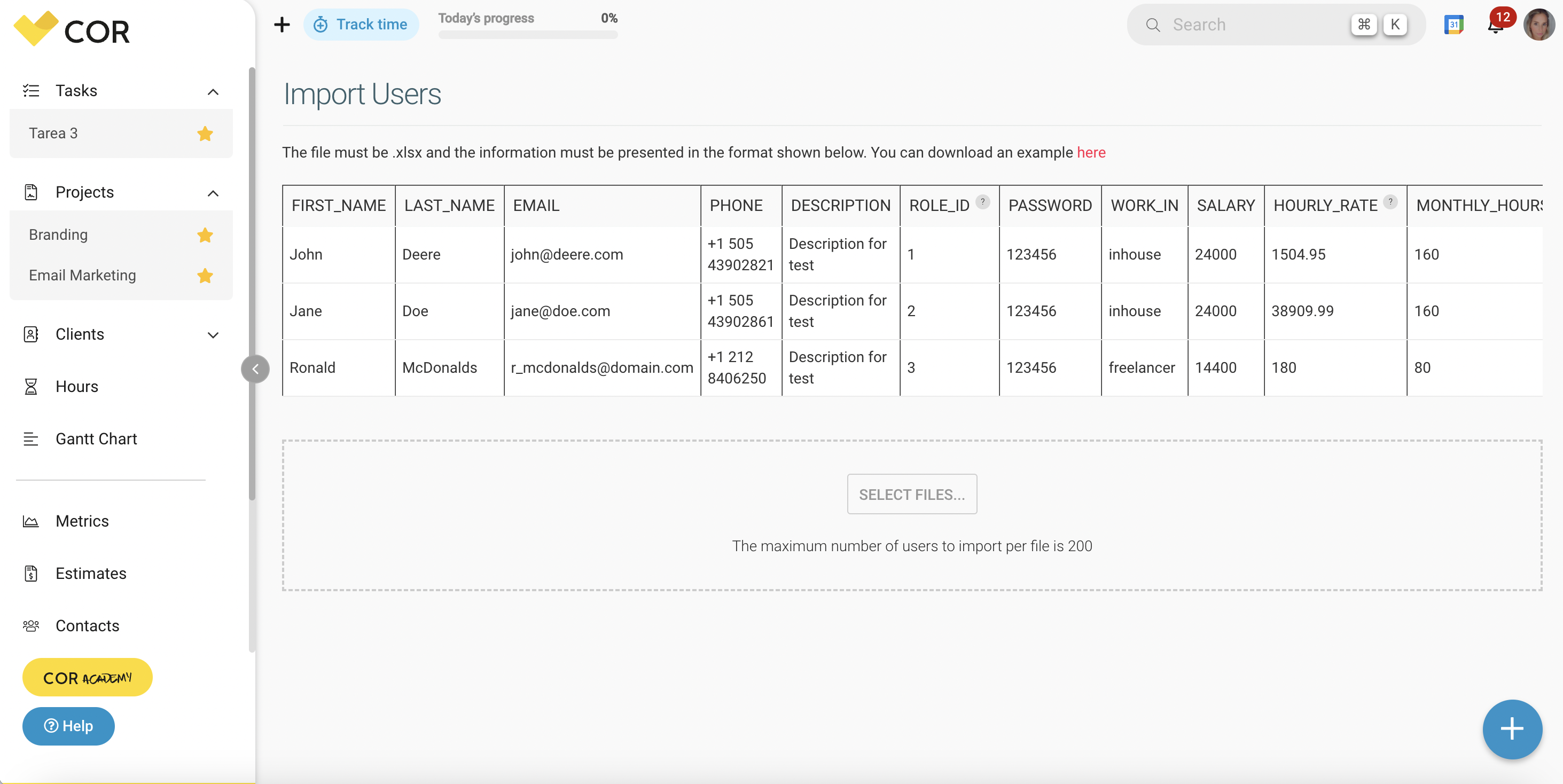 Assignment of user positions – COR Help Center