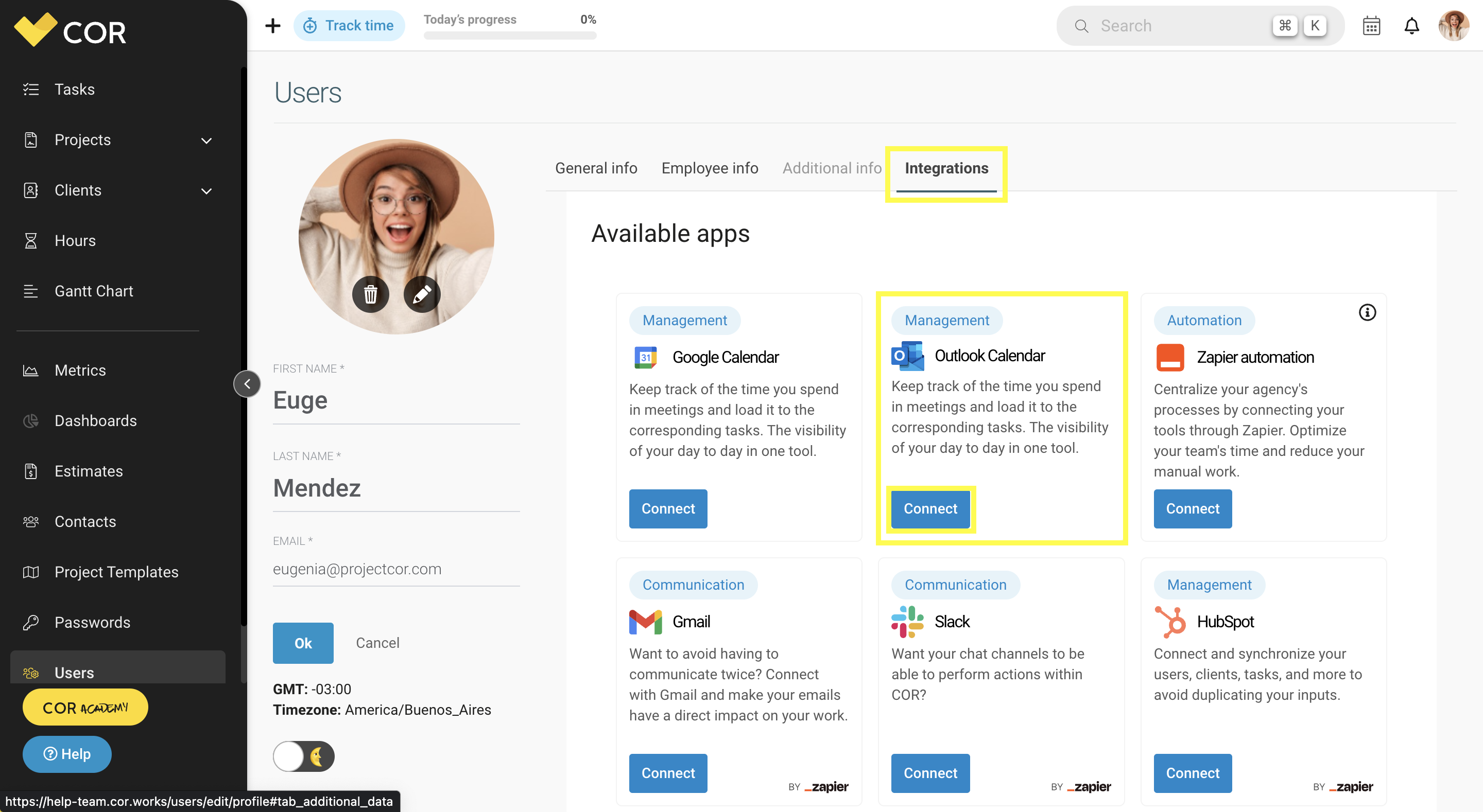Outlook Calendar Integration – COR Help Center